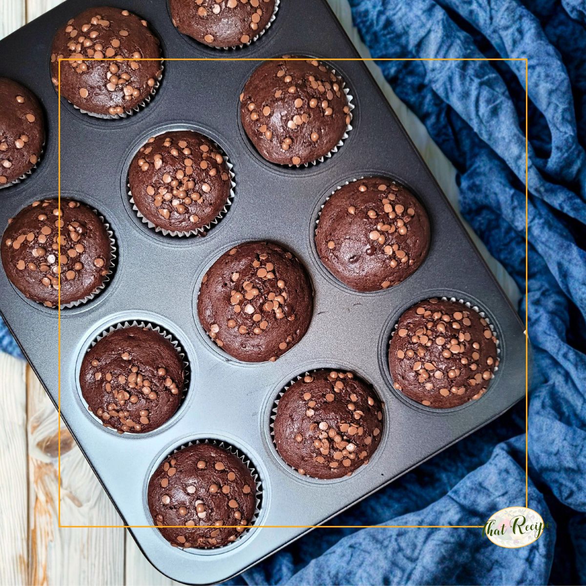 Double chocolate muffins with hidden veggie boost
