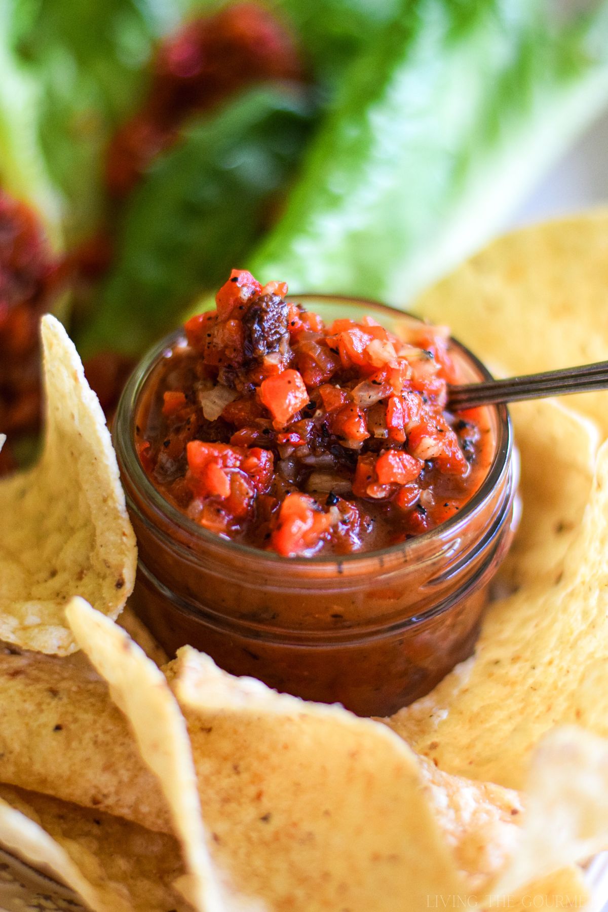 Roasted red pepper dip