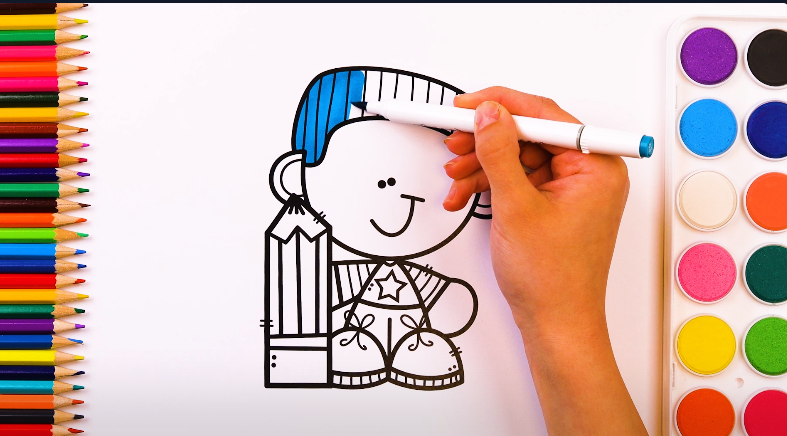 Interactive coloring for color education