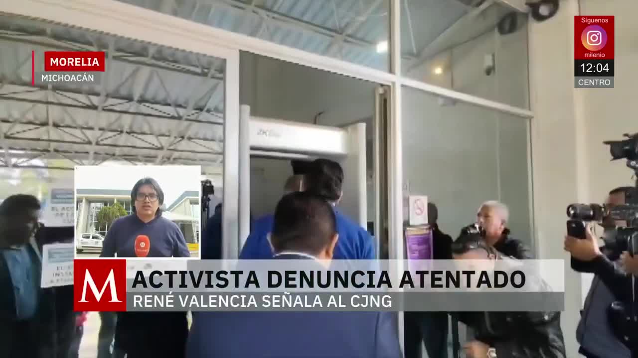 René Valencia denuncia atentado y señala al CJNG en Morelia