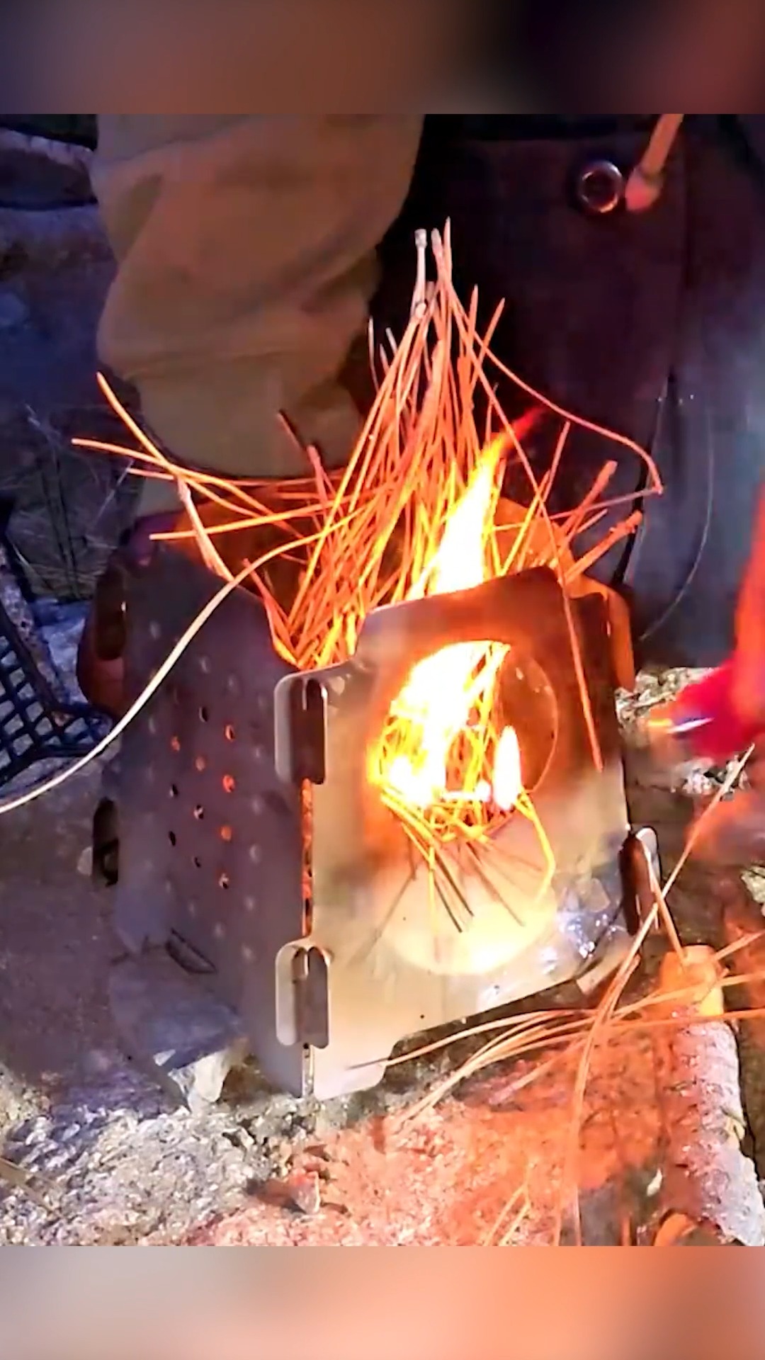 Outdoor chicken noodles that hit different