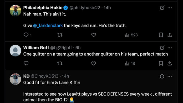 Social media reacts to Leavitt leaving