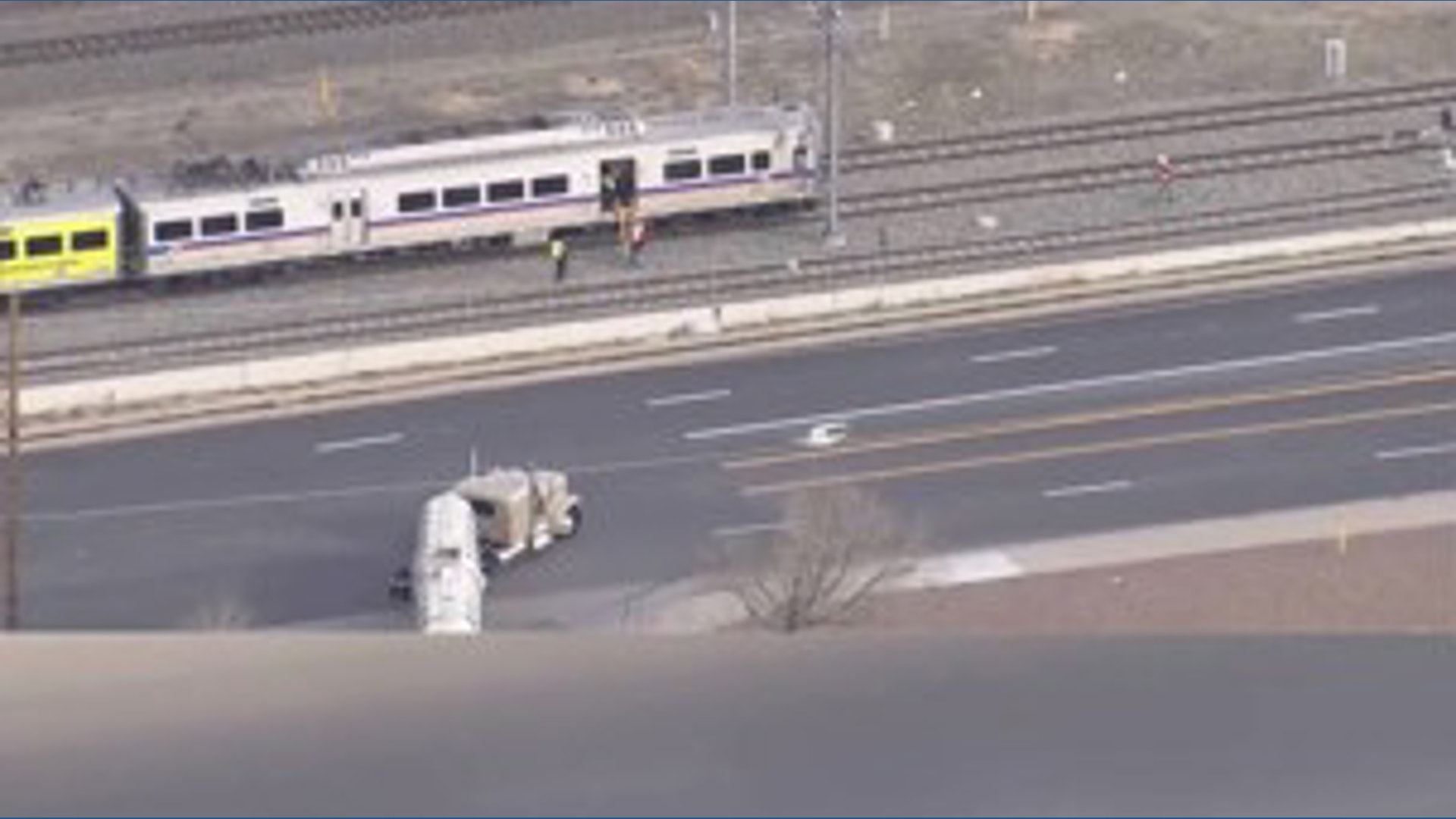 RTD train hits truck in Aurora