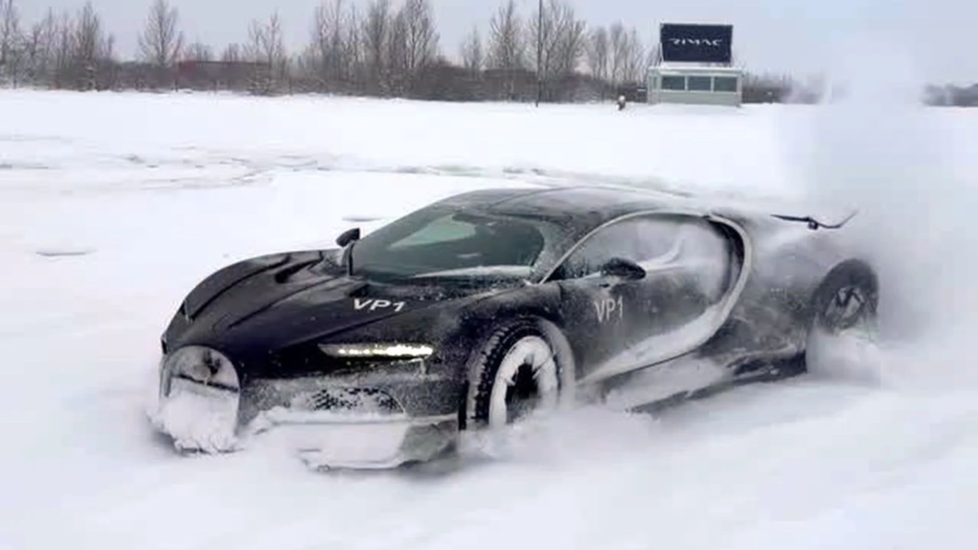 Bugatti CEO tests 1,800-HP Tourbillon prototype on snow-covered streets