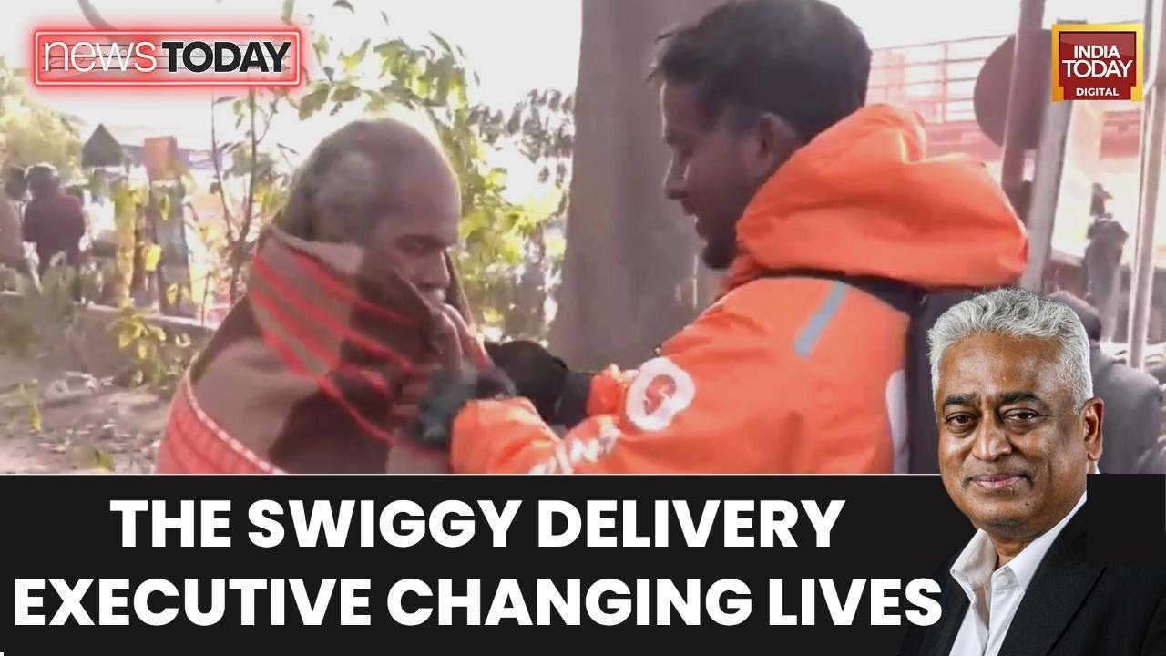 Delhi Swiggy delivery executive spends 50% income helping needy | Akash ...