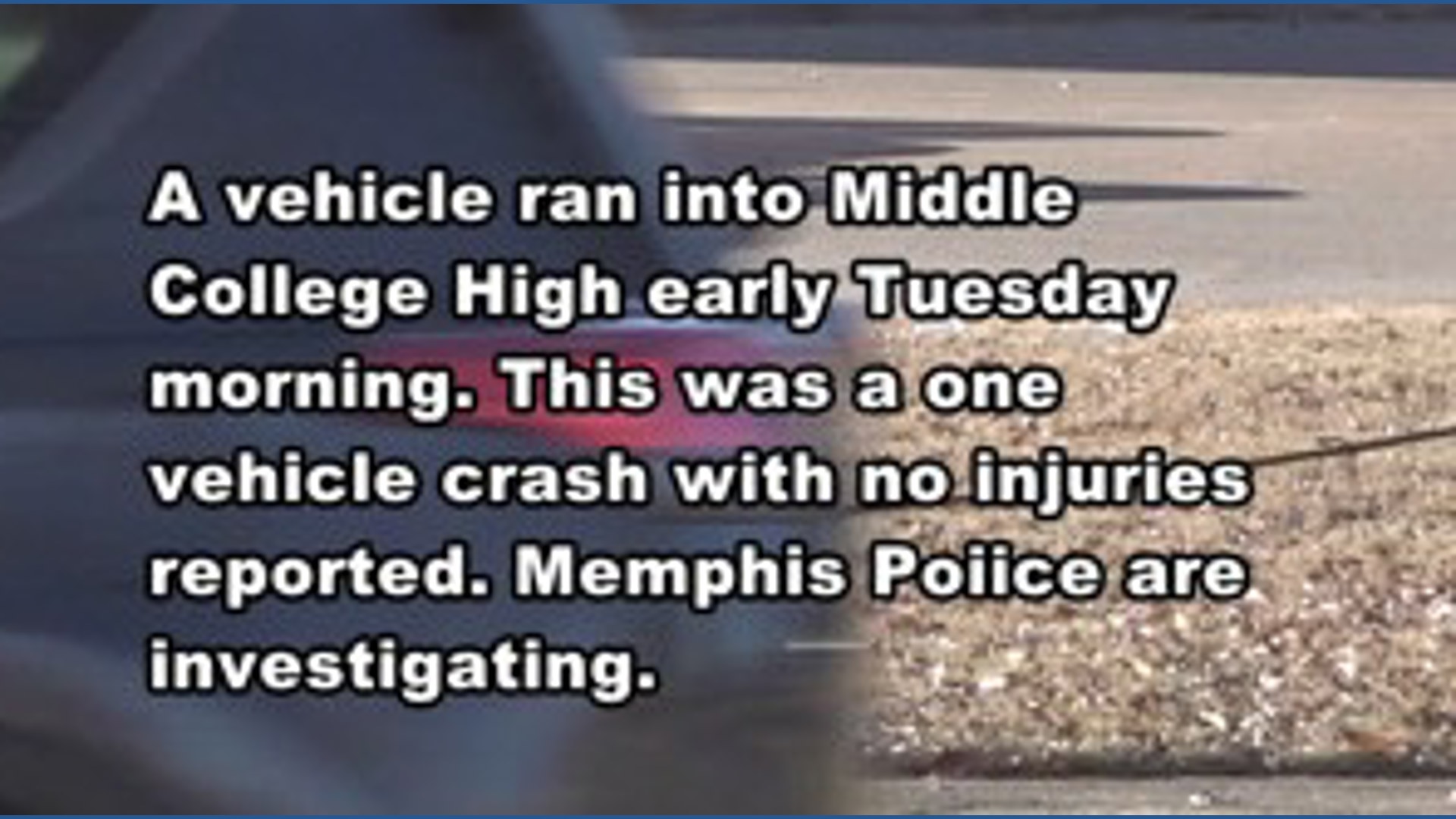 Car crashes into window at Middle College High School