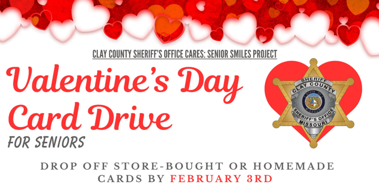 Clay County Sheriff's Office collecting valentines for seniors