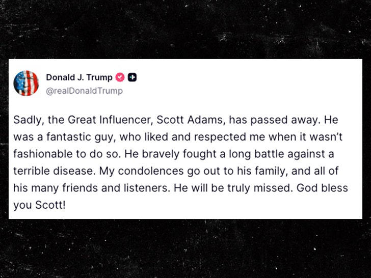 'Dilbert' creator Scott Adams dead at 68