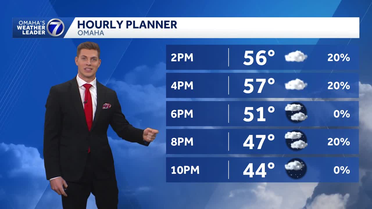 Cloudy and breezy Tuesday afternoon, colder Wednesday