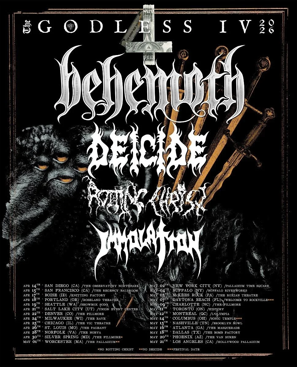 Behemoth Announce 2026 North American Spring Tour With Deicide, Rotting ...