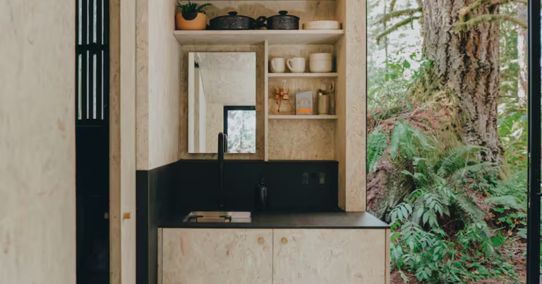 The Oregon Airbnb with a next-level wood stove that redefines cozy season