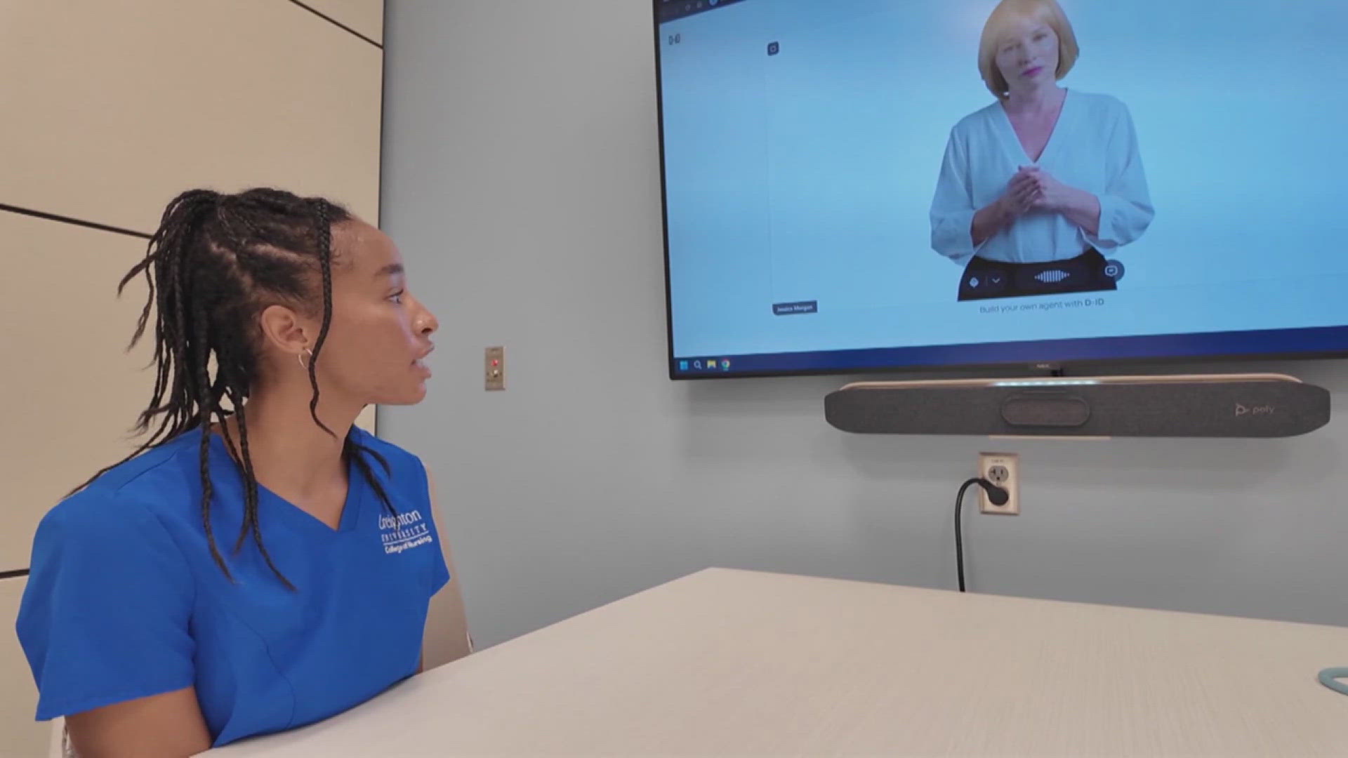 Nursing students use AI to practice difficult conversations