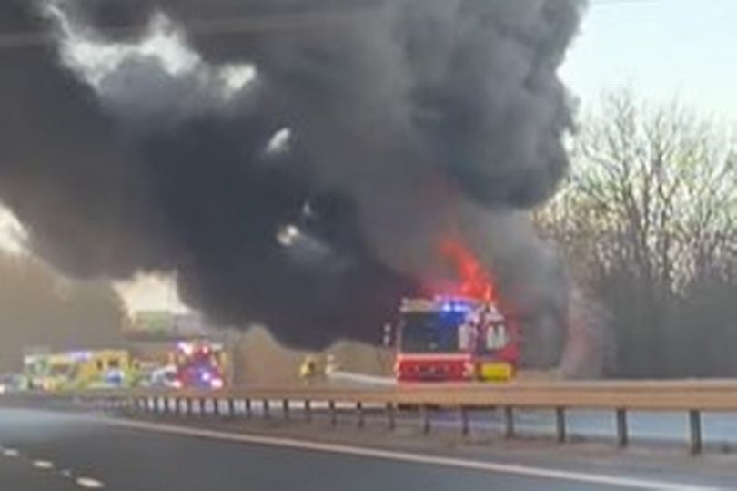 A55 school bus fire update issued by council as speed restriction remains