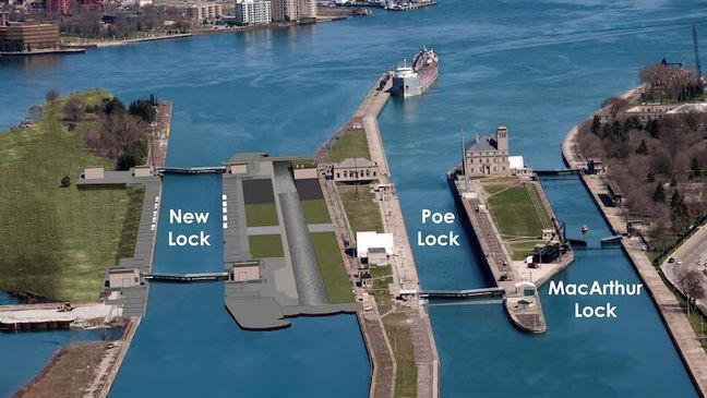 Great Lakes freighters make final passage through Soo Locks for ...
