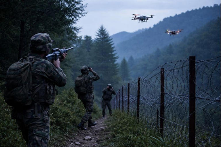 Multiple drones spotted along LoC in Rajouri sector; army opens fire ...
