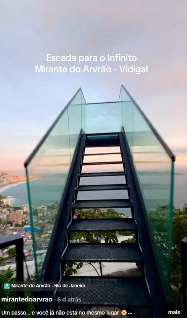 Escada do infinito: prefeitura retira estrutura instagramável ilegal no ...