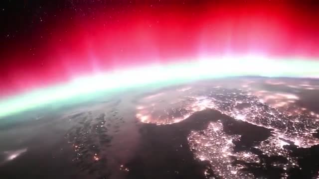 Aurora captured from space just days before ISS crew end mission early