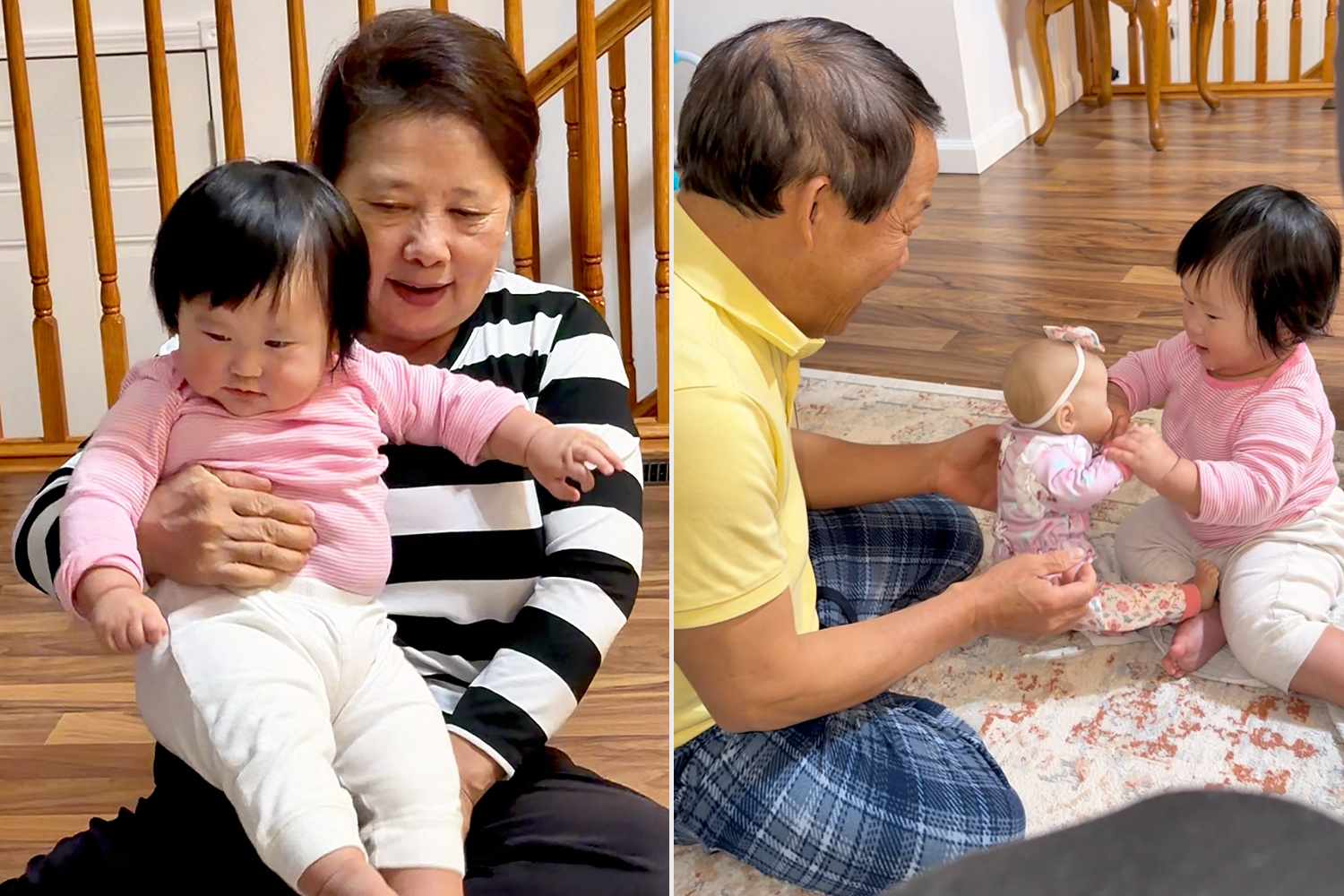 Mom records sweet video of her parents loving their role as ...