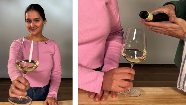 How to handle a taste of wine