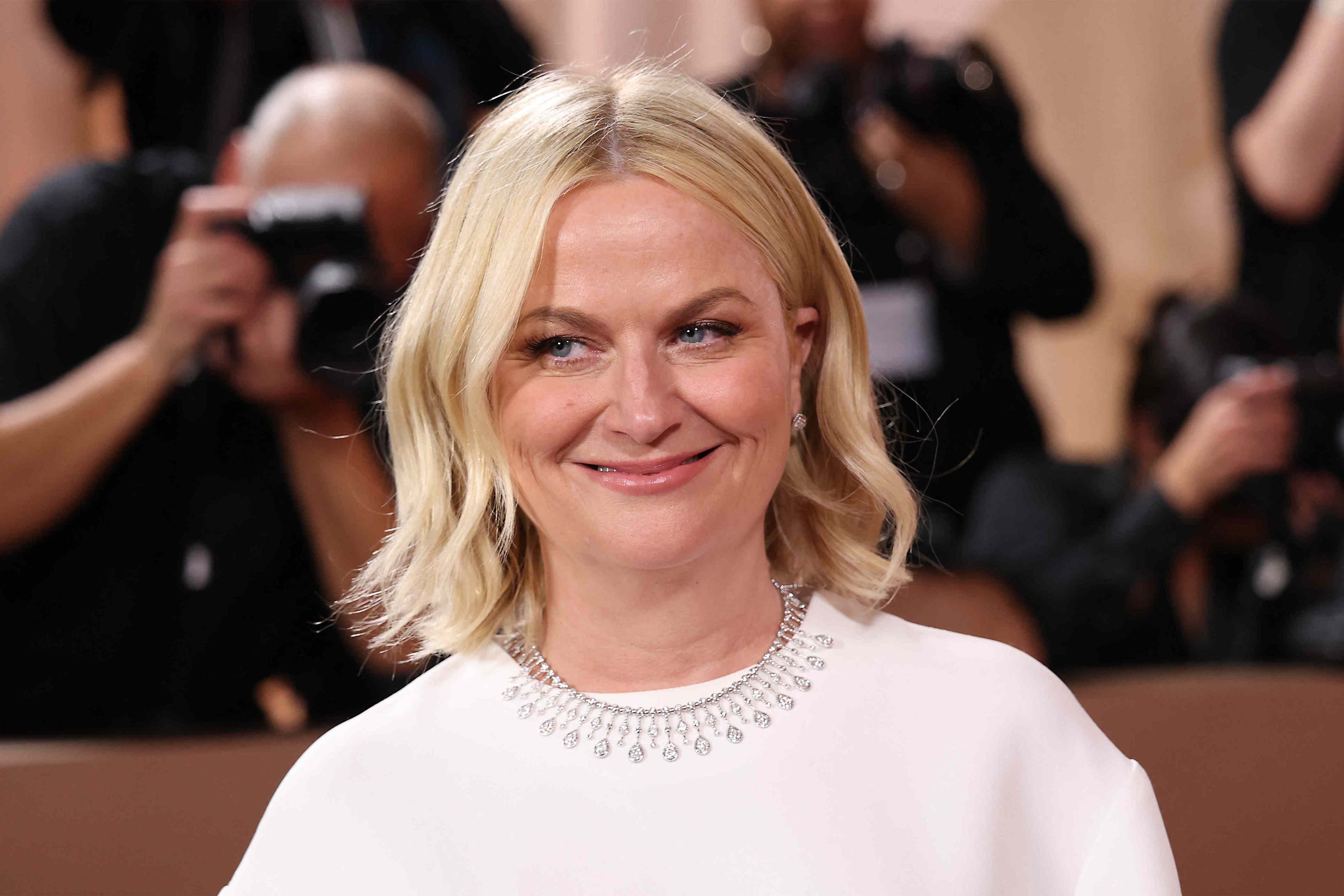 No, Amy Poehler's Golden Globes glam didn't include heavy foundation ...