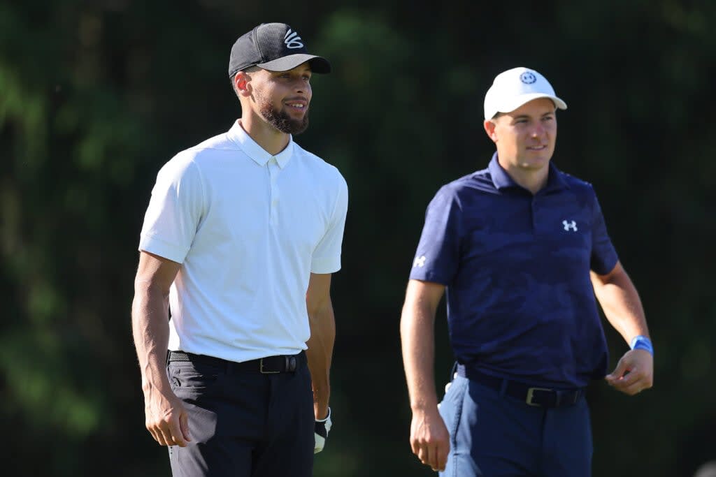 What Stephen Curry learned from Jordan Spieth after playing a round of ...