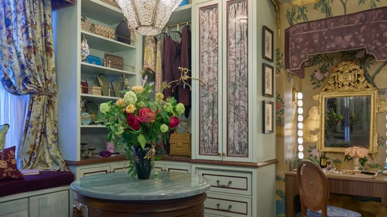 Inside a Parisian-inspired dressing room filled with glamour