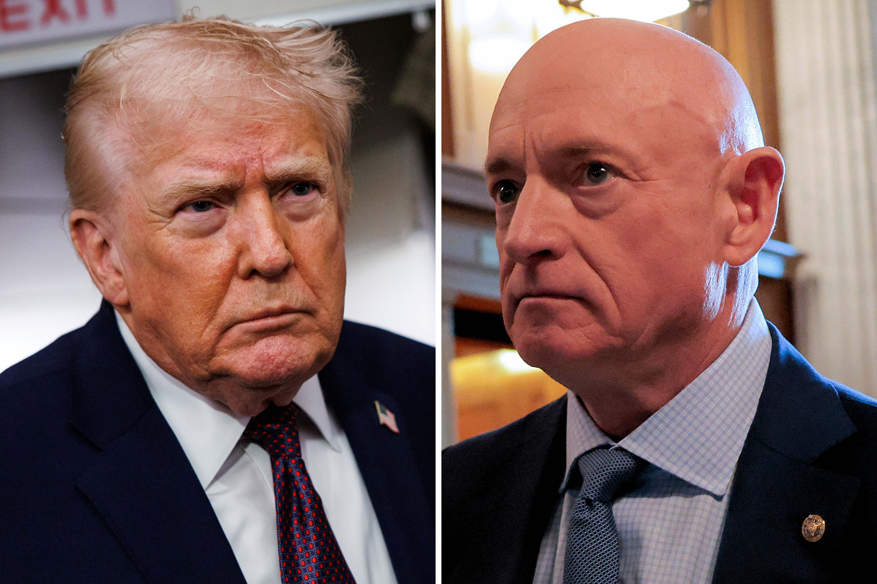 Donald Trump drops below Mark Kelly in popularity ranking