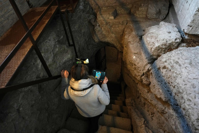 Ancient Rome meets modern technology as tourists visit restored ...