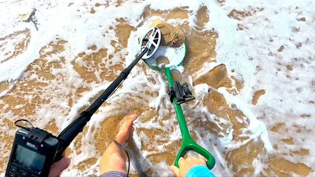 After the storms cleared, a lifeguard noticed something glinting in the ...