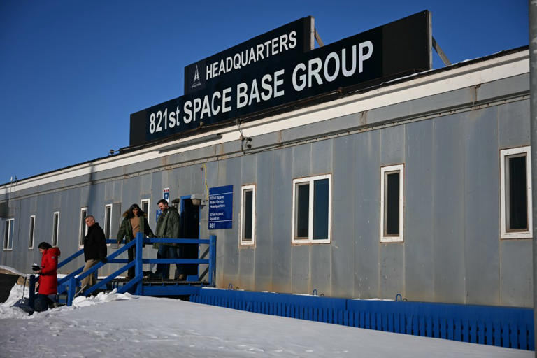 Map shows US bases across Greenland during Cold War