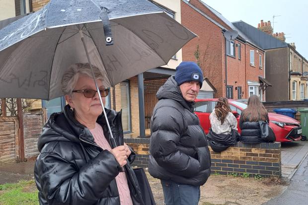 Sodden bus passengers forced to stand in rain with no shelter