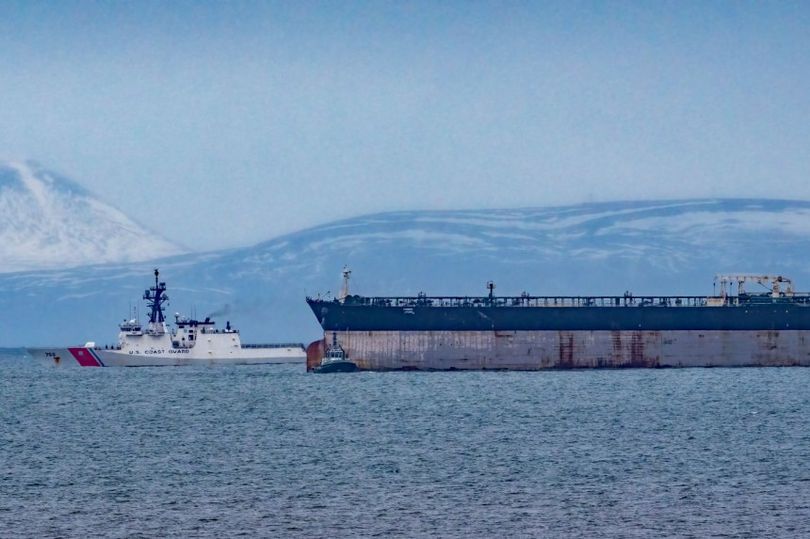 Russian oil tanker seized by US is escorted into Scottish waters