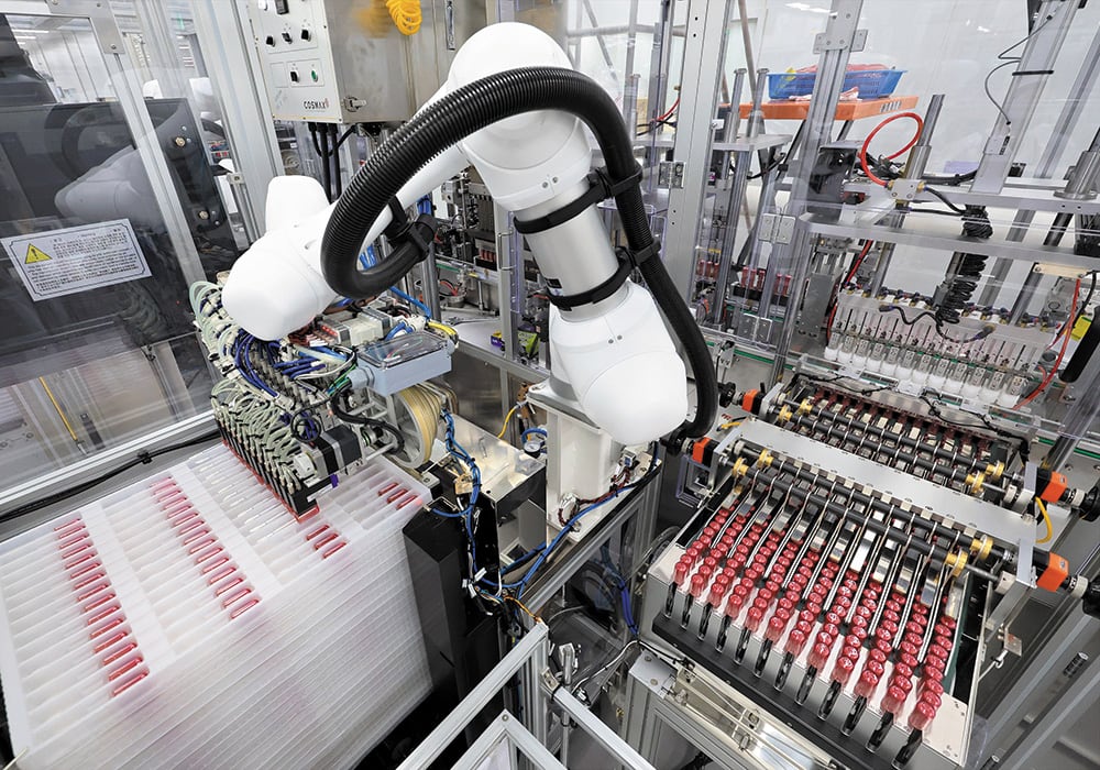 Cosmax AI Factory Produces 10.2 Cosmetics Per Second