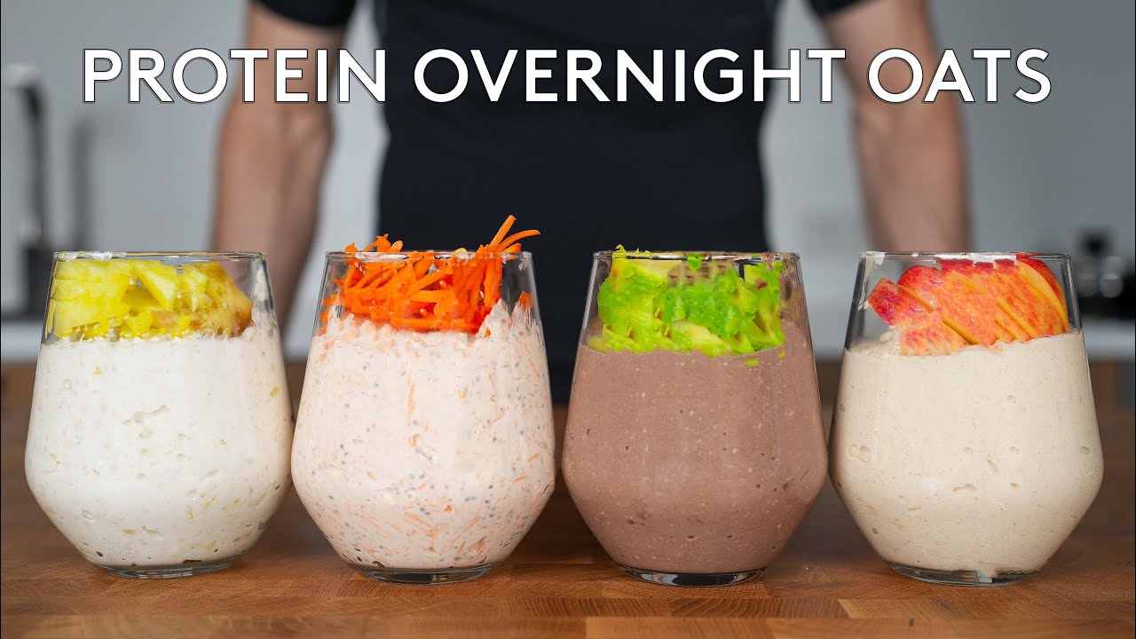 Protein overnight oats that are healthy and taste like dessert