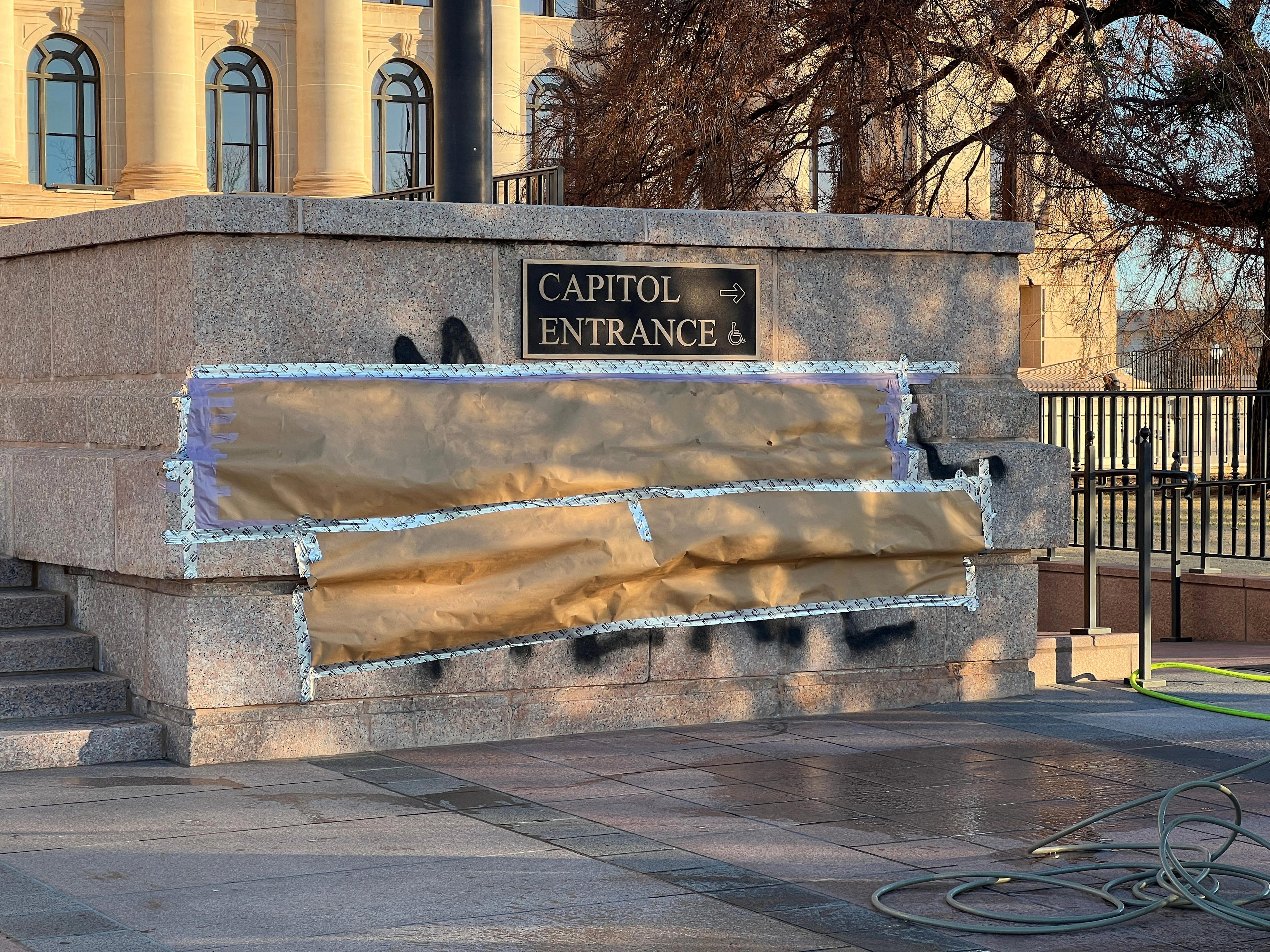 Oklahoma Capitol vandalized with reportedly anti-ICE graffiti