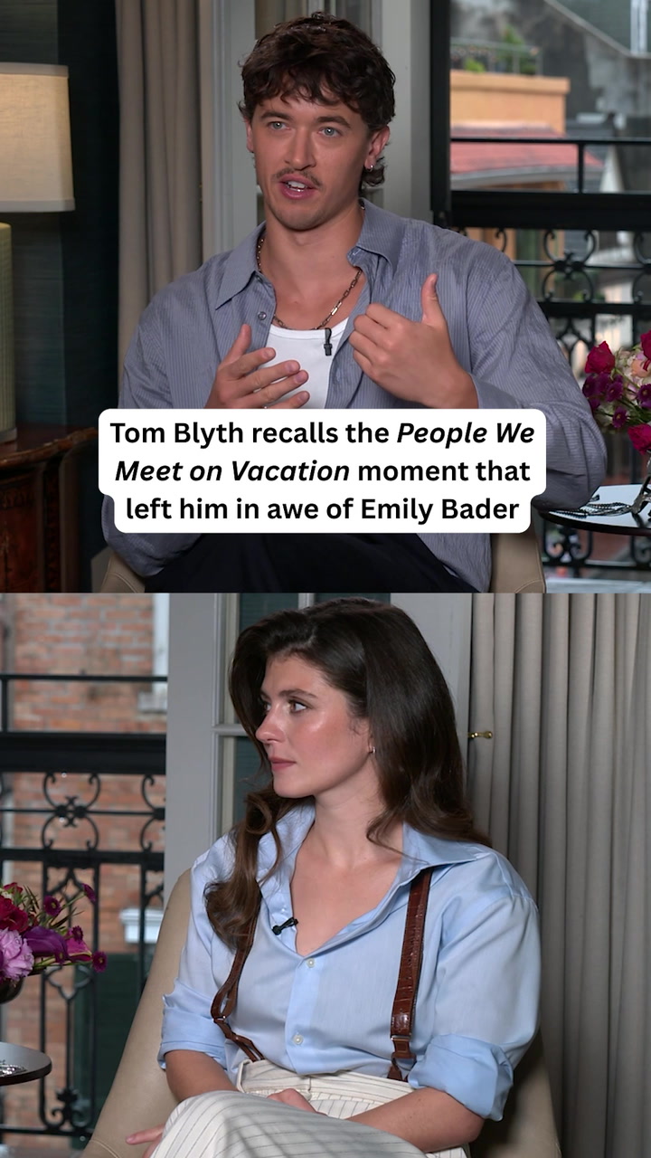 Tom Blyth recalls the moment he was in awe of Emily Bader