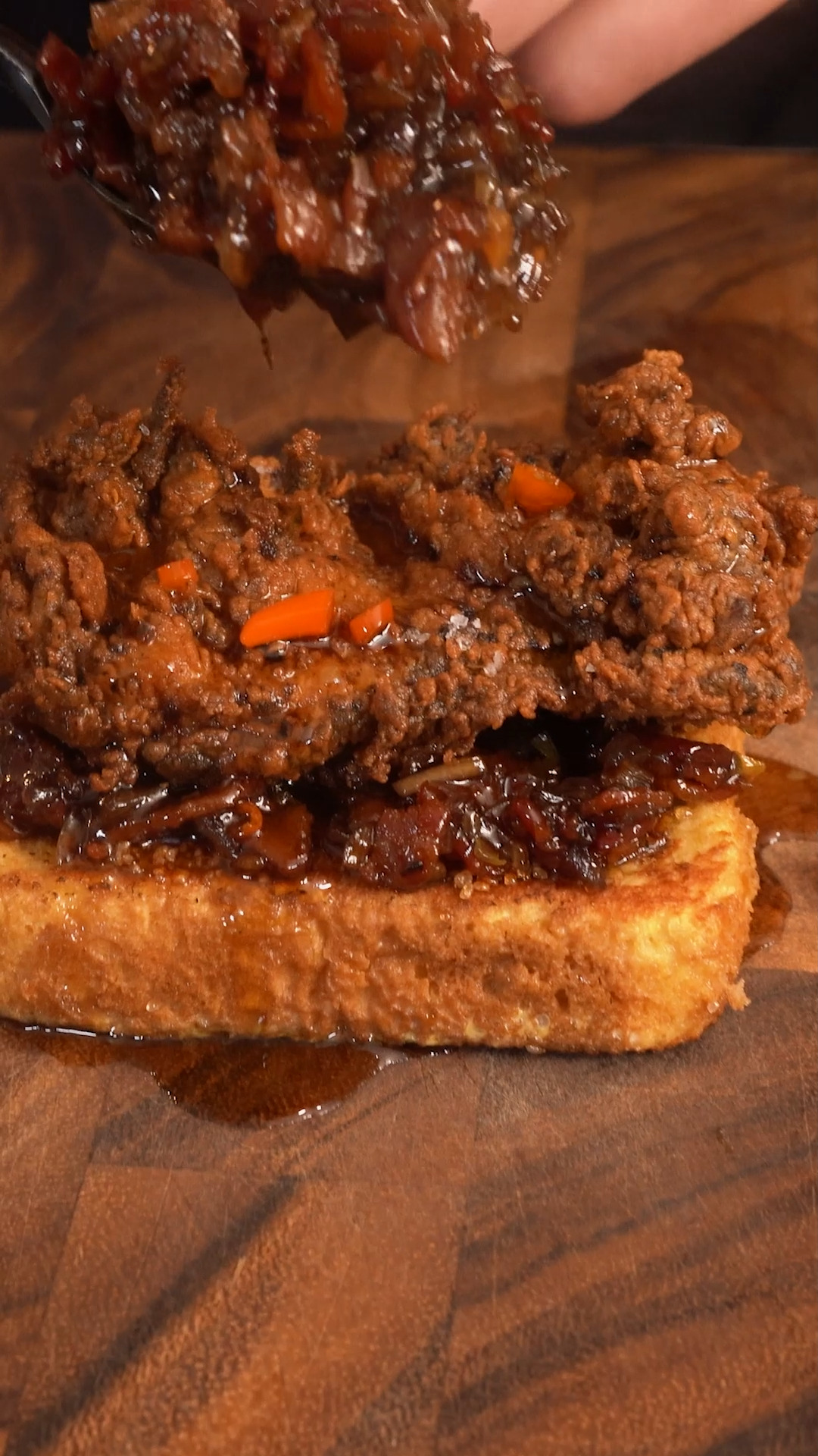 Brulee chicken sandwich delight