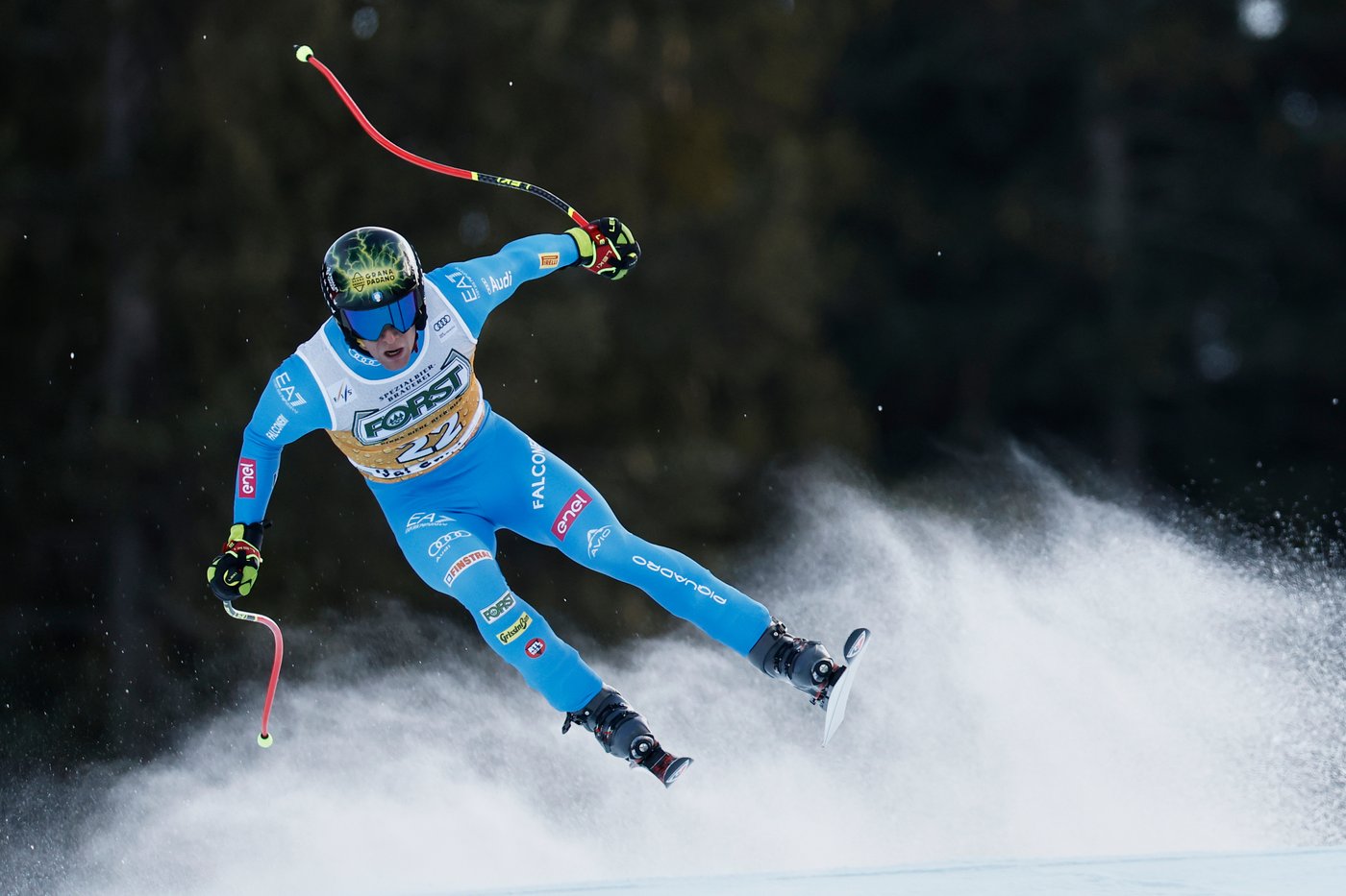 Franzoni domine encore la descente d'entraînement masculine à la CM de ...
