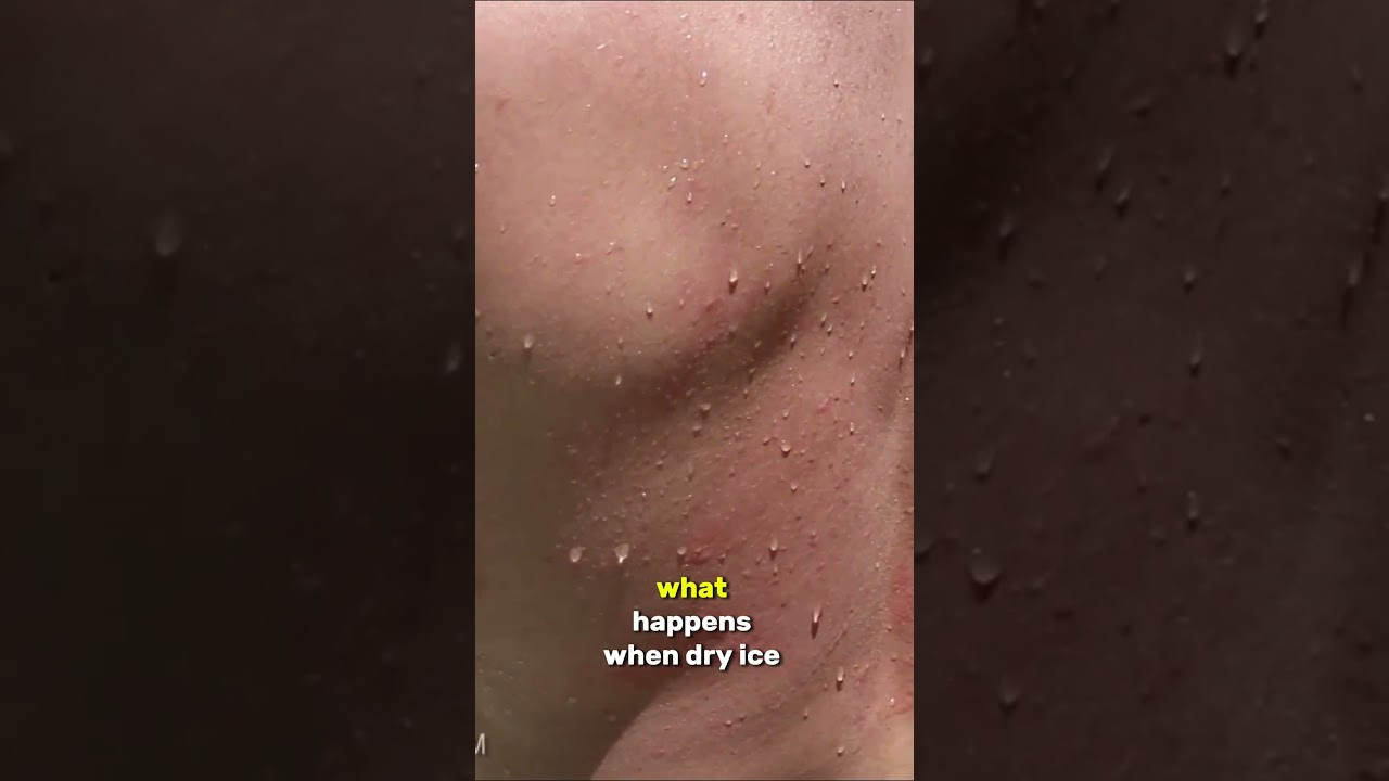 Testing how dry ice behaves inside a water slide