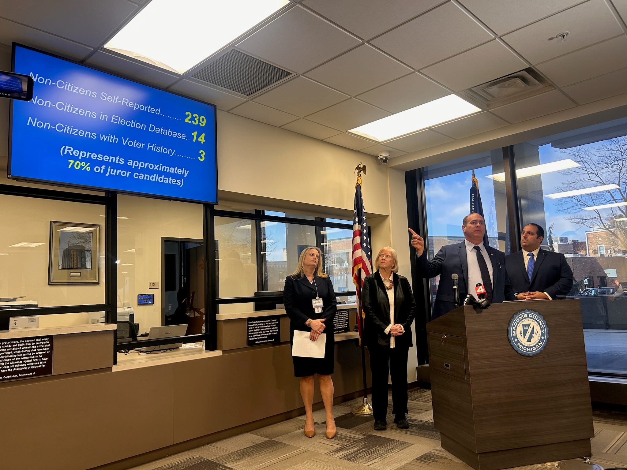 Macomb County clerk concerned after noncitizens appear in jury pool