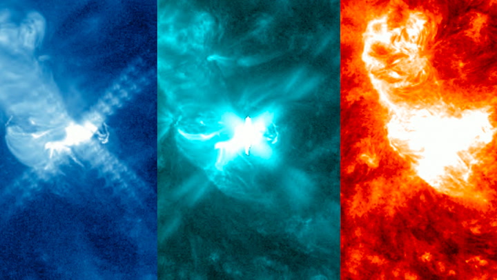 Earth-facing sunspot blasts powerful M4.4-class solar flare