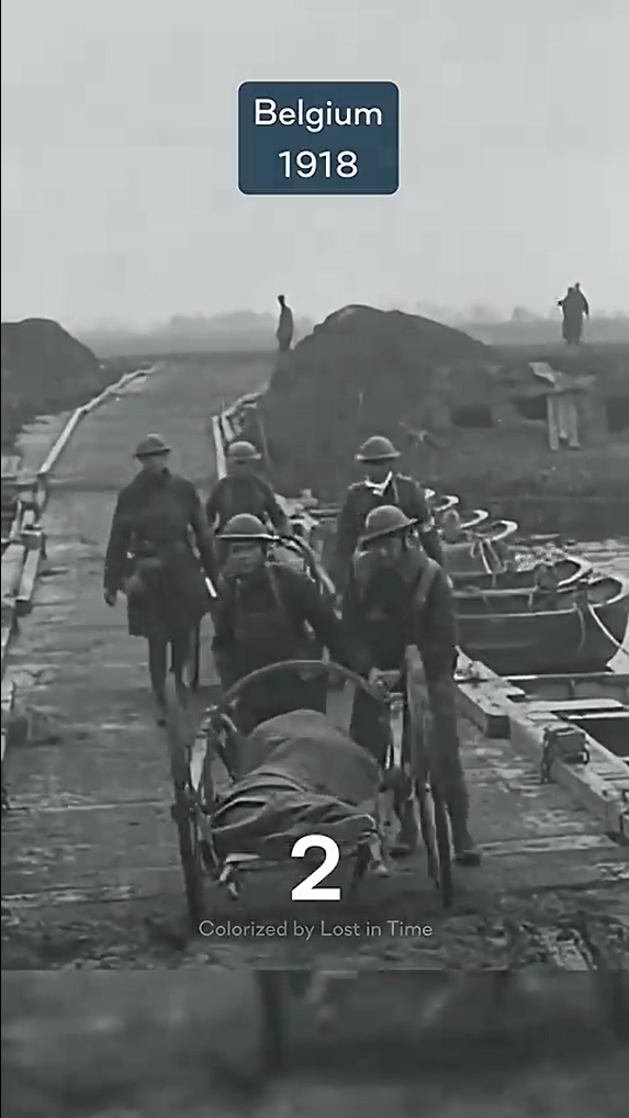 Belgium during WW1 in color