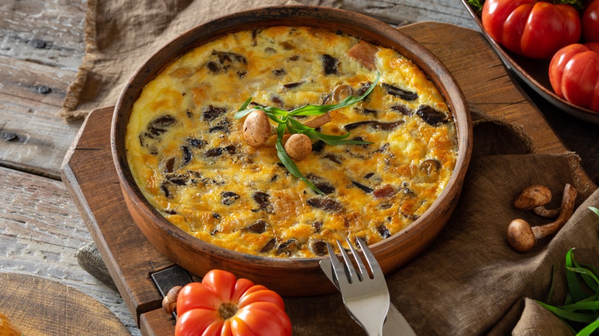 Brunch made easy: Potato and mushroom frittata