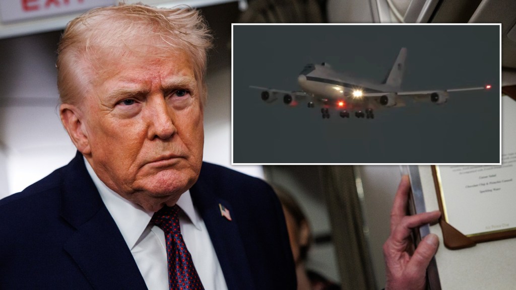 President Trump’s ‘doomsday plane’ costs £118,000 an hour to run and ...