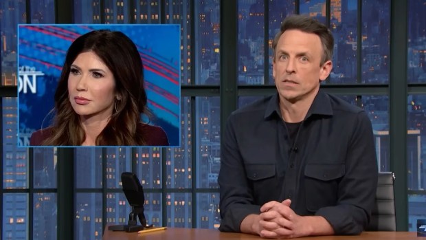 Seth Meyers marvels at Kristi Noem's 'short circuit' when confronted ...