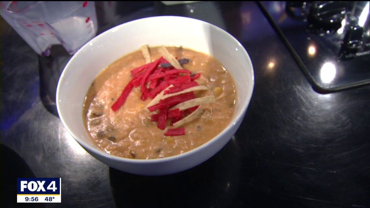 Corner Bakery's cheesy enchilada soup recipe