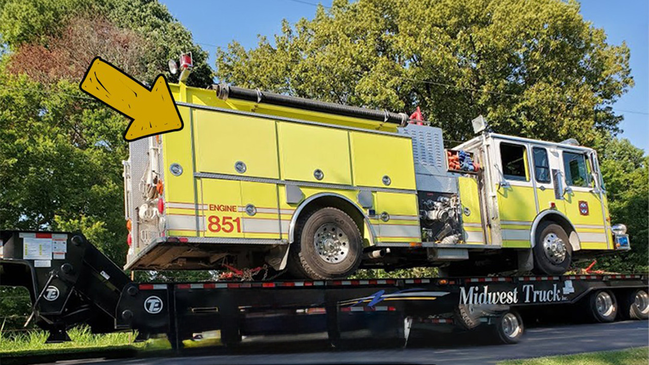 Floating a fire truck on the water