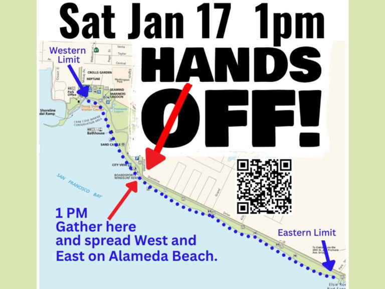 'Hands off' anti-Trump protest along Alameda Beach set for January 17