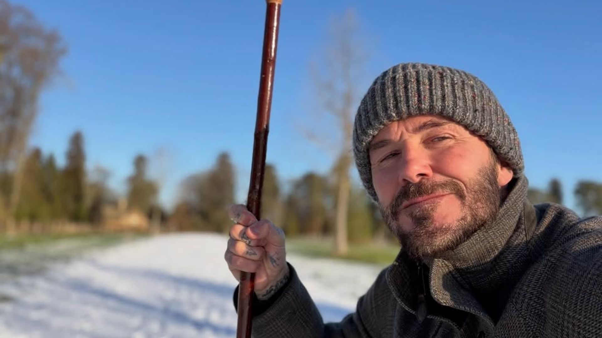 David Beckham inundated with questions after frosty snaps from £12m ...