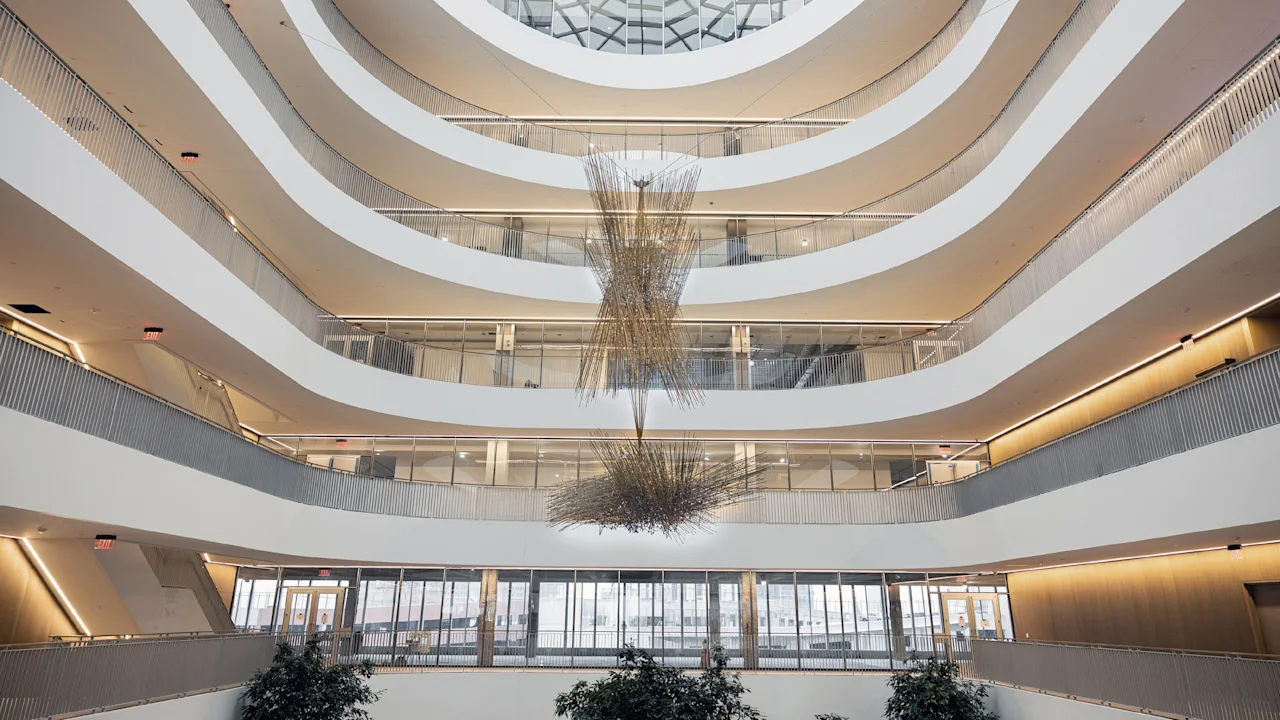 Nearly lost, this famed sculpture gets a new life inside GM’s headquarters